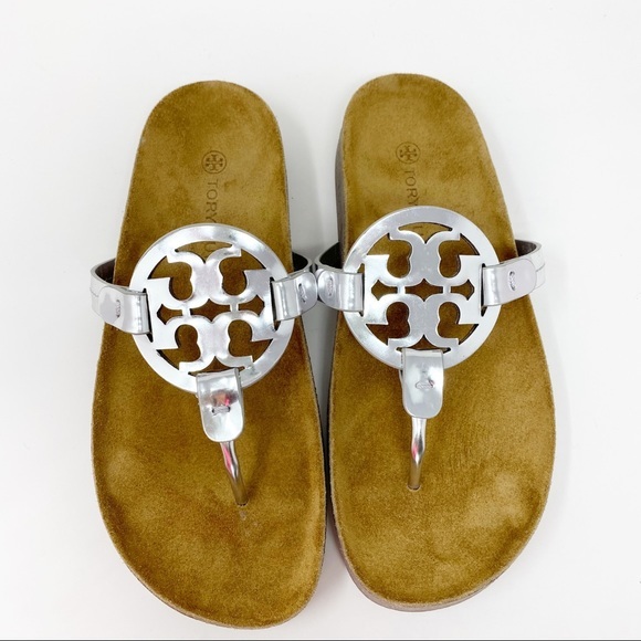 Fascinating Silver Tory Burch Sandals Photos